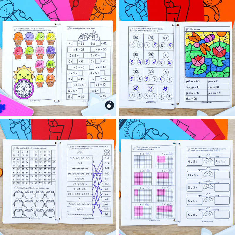 Multiplication Facts Mini Books MEGA BUNDLE Numbers 1 to 12 – My Nerdy ...