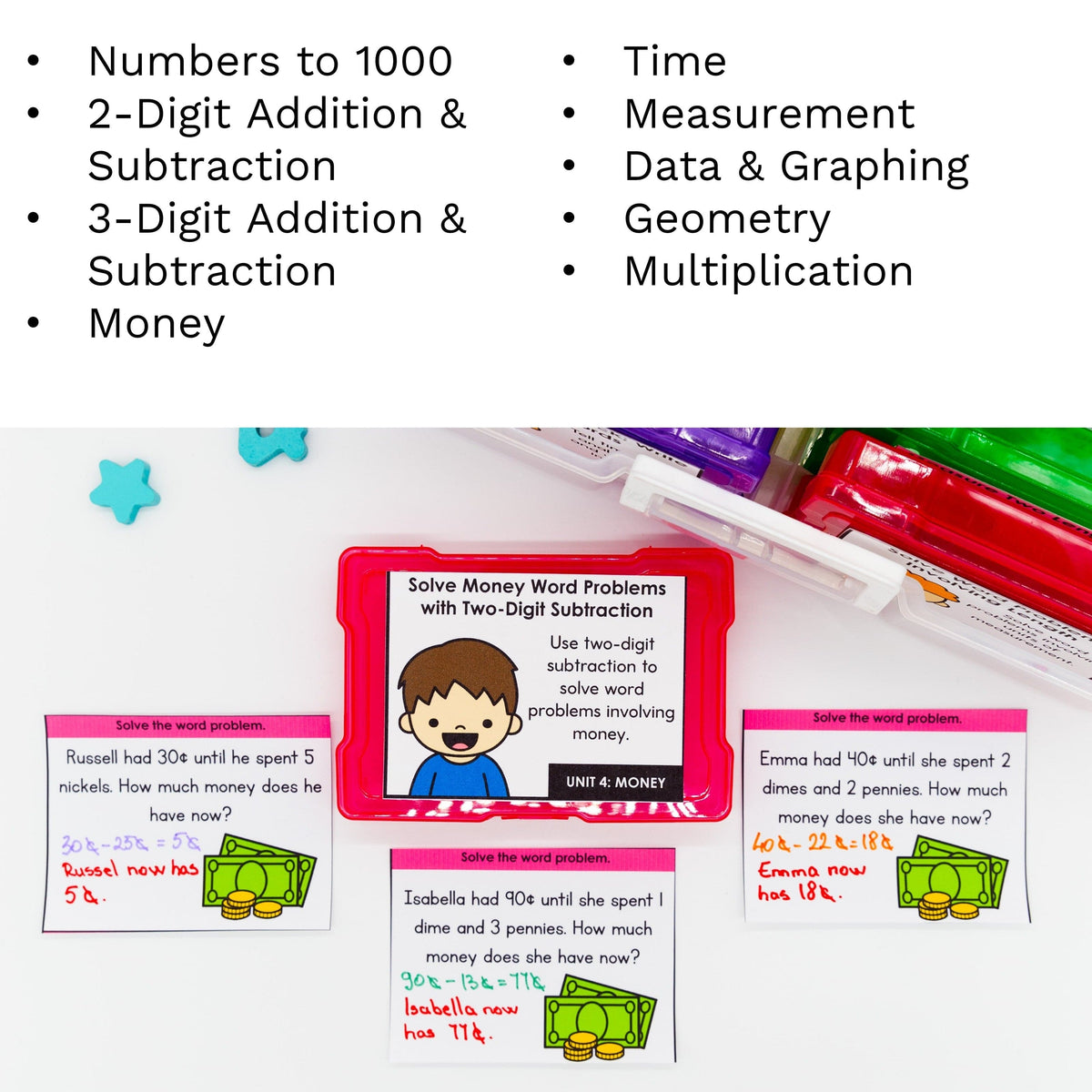 BUY 3, GET 1 FREE B23: 2nd Grade Math Mastery Pack – My Nerdy Teacher