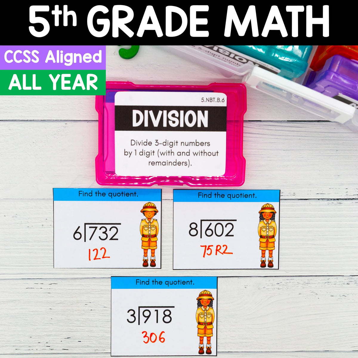 5th Grade Math Task Cards - CCSS Aligned – My Nerdy Teacher