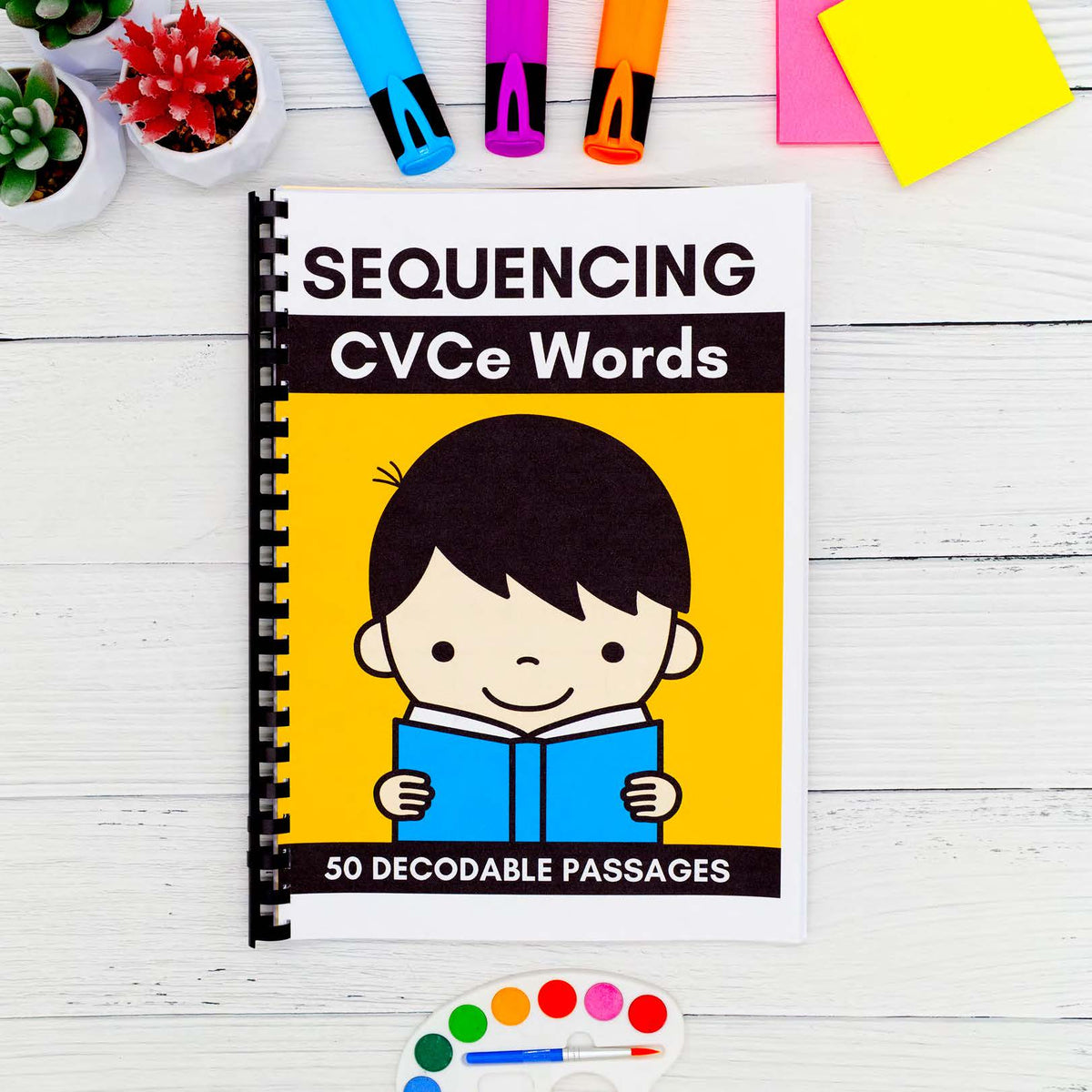 50 CVCe Words Decodable Read & Sequence Phonics Passages – My Nerdy Teacher