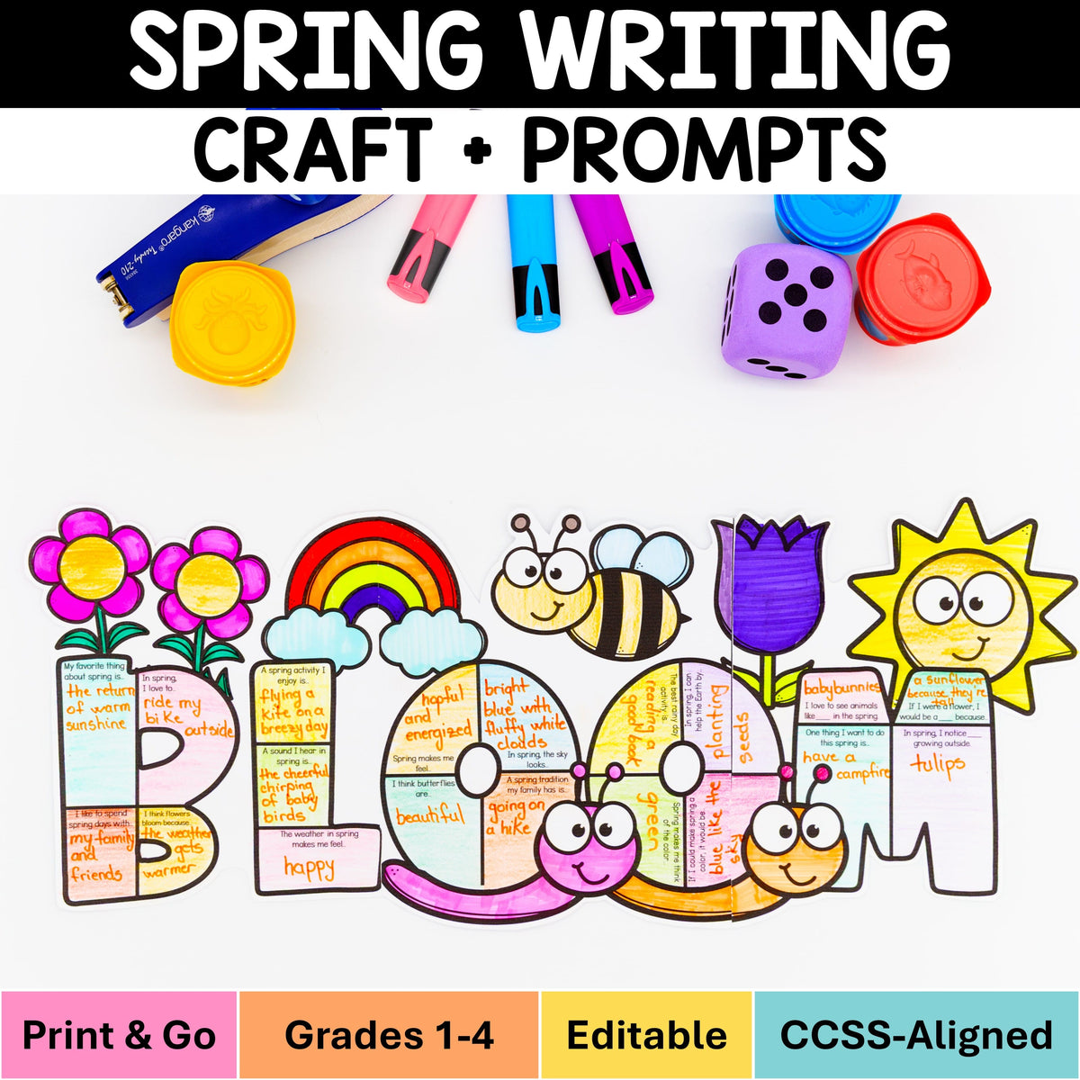 Spring Writing Craft Writing Prompts and Bulletin Board – My Nerdy Teacher