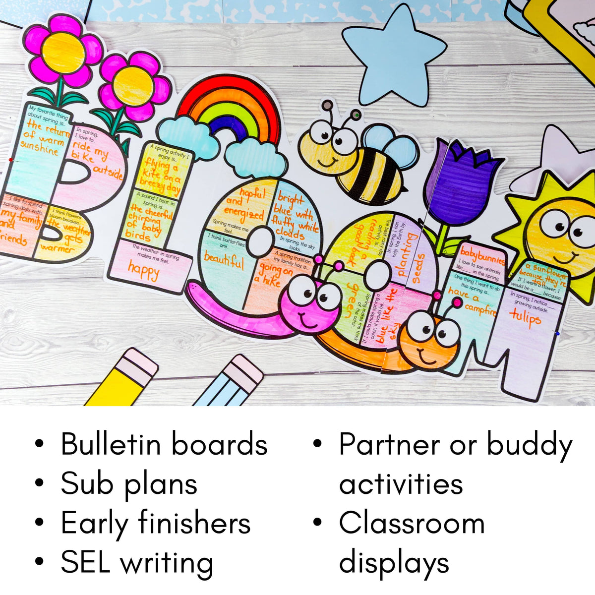 Spring Writing Craft Writing Prompts and Bulletin Board – My Nerdy Teacher