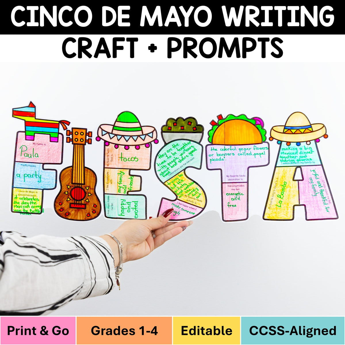 Cinco de Mayo Writing Craft Writing Prompts and Bulletin Board – My ...