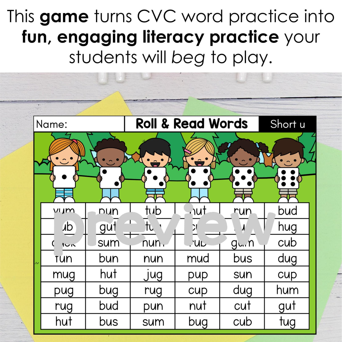G2 Roll and Read CVC Words – My Nerdy Teacher