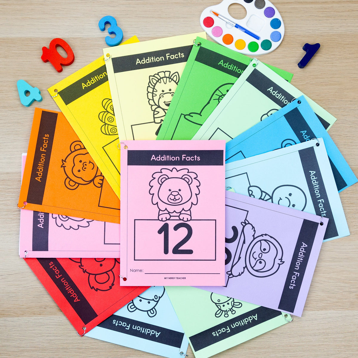 Addition Math Facts Mini Books MEGA BUNDLE Numbers 1 to 20 – My Nerdy ...