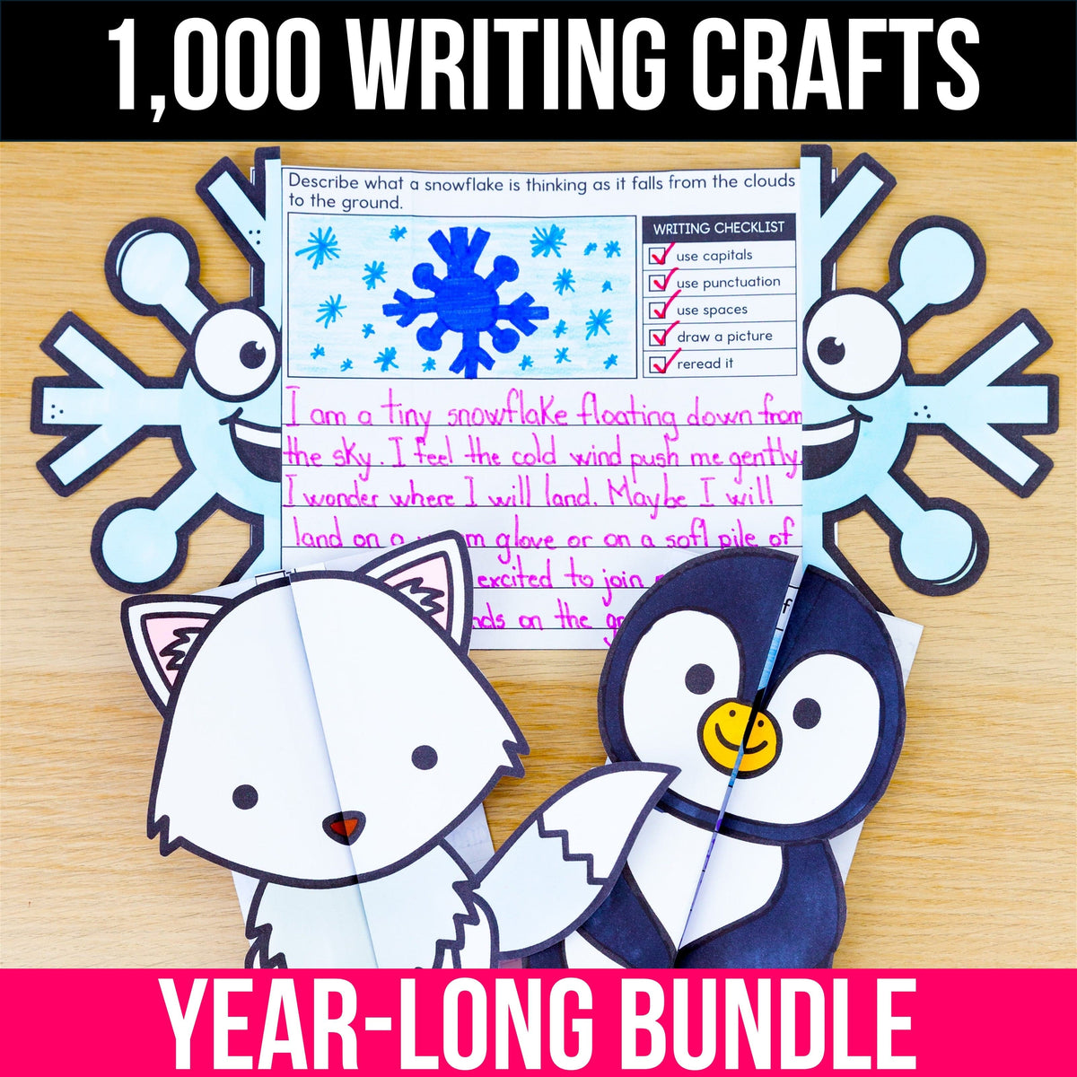 1,000 Writing Crafts + Prompts YEAR-LONG BUNDLE – My Nerdy Teacher