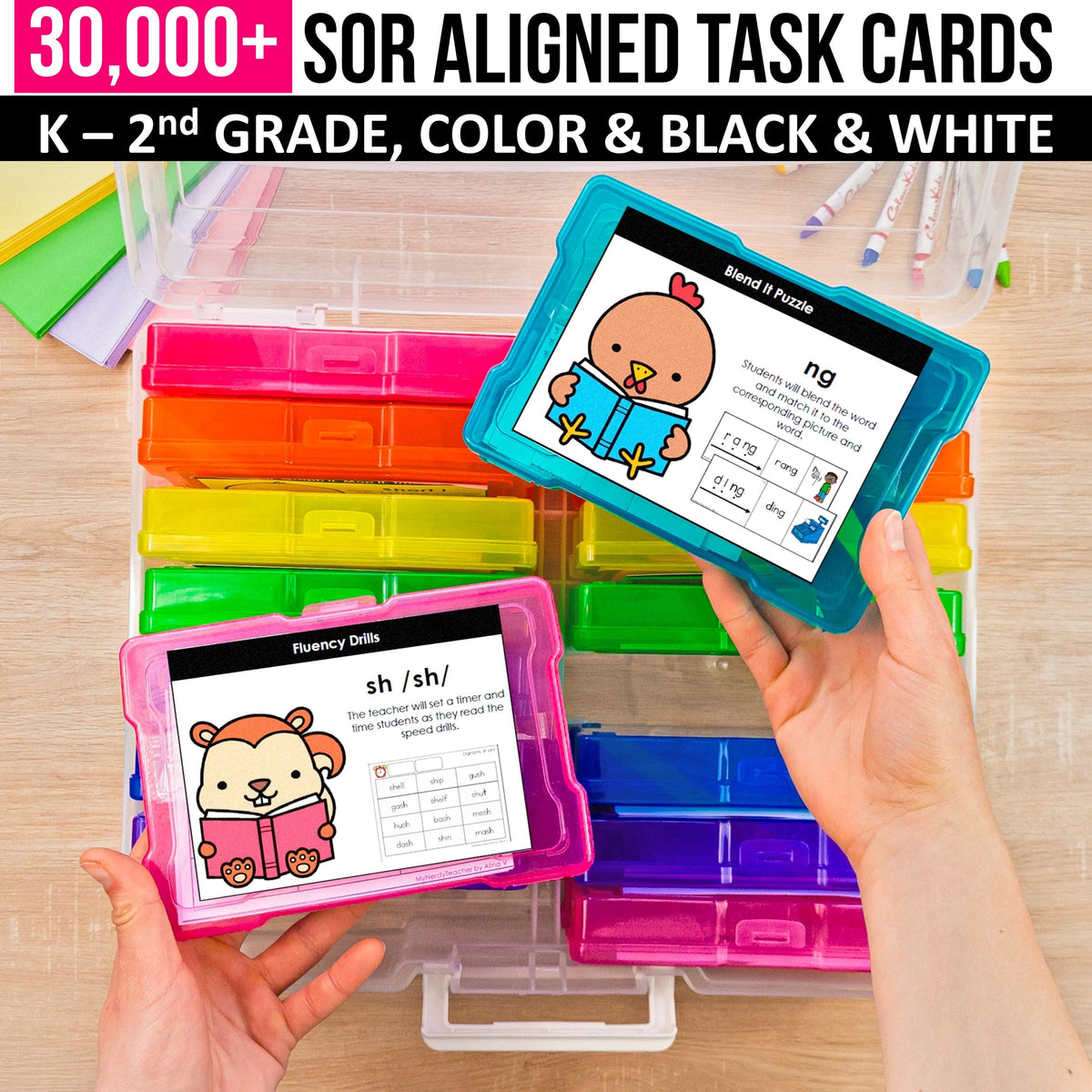 30,000+ SOR Phonics Task Cards Bundle – My Nerdy Teacher