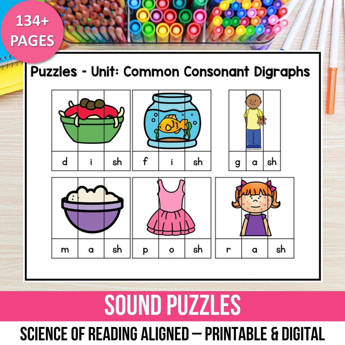 Word Puzzles | Science of Reading Activities Small Group Centers – My ...