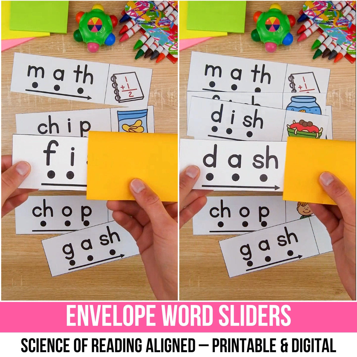 Word Sliders Phonemic Awareness Centers – My Nerdy Teacher