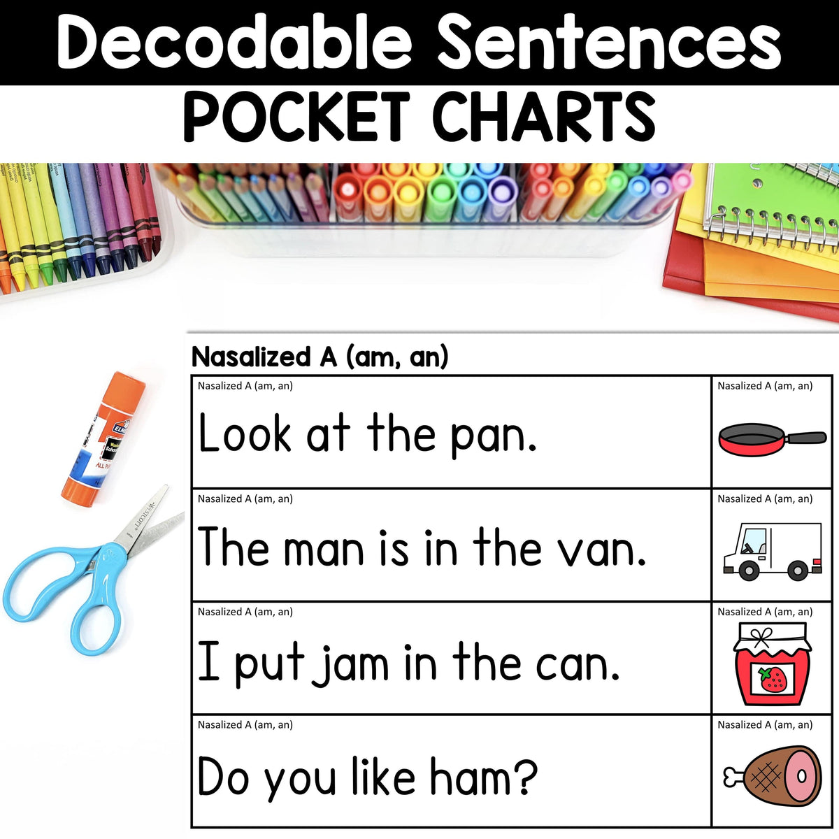 FREE Decodable Sentences Pocket Chart Bundle – My Nerdy Teacher