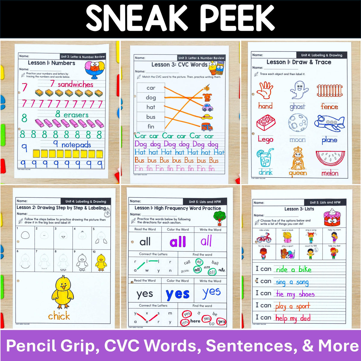 Kindergarten Writing Curriculum BUNDLE – My Nerdy Teacher