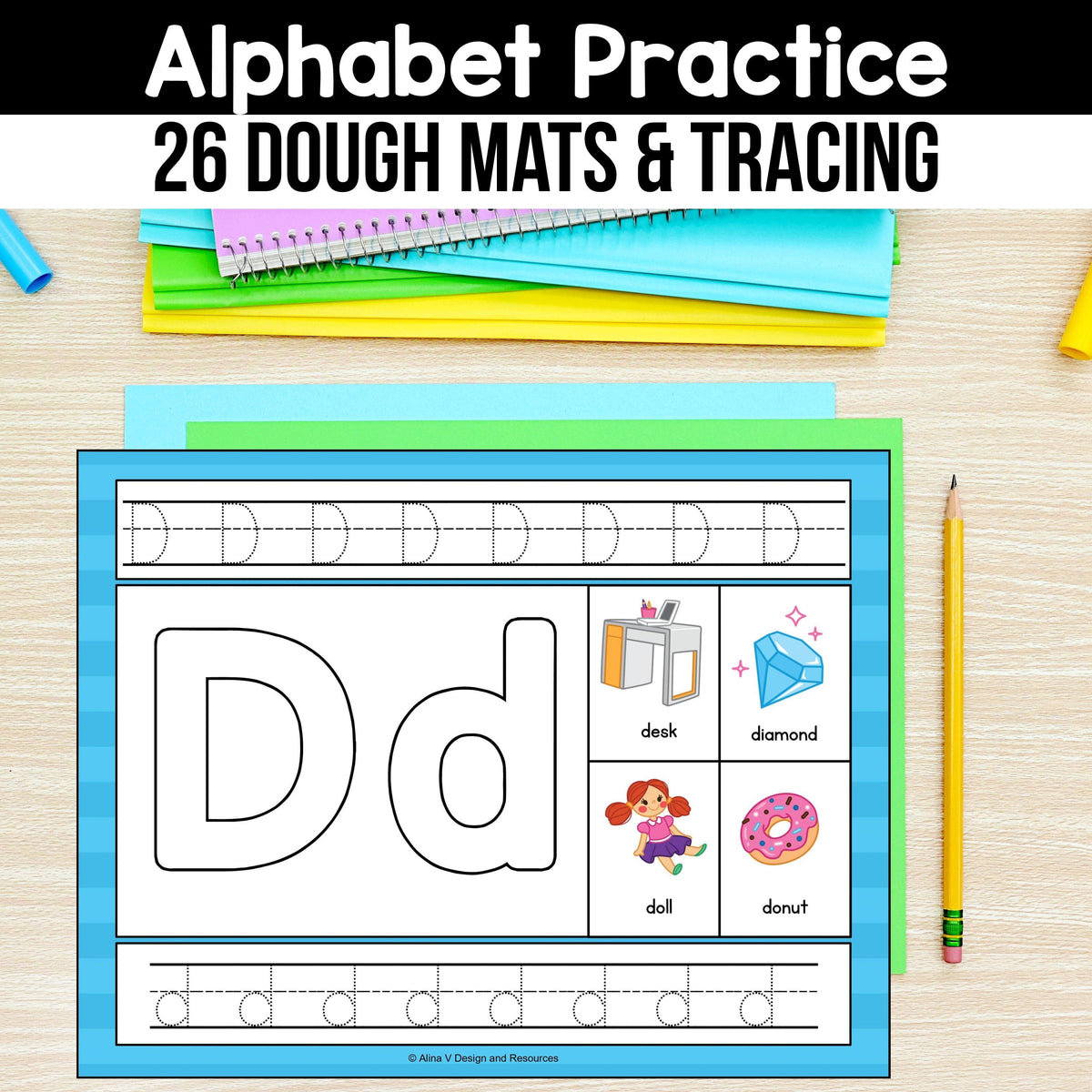 Alphabet Practice - Fine Motor Skills, Dough Mats & Tracing – My Nerdy ...