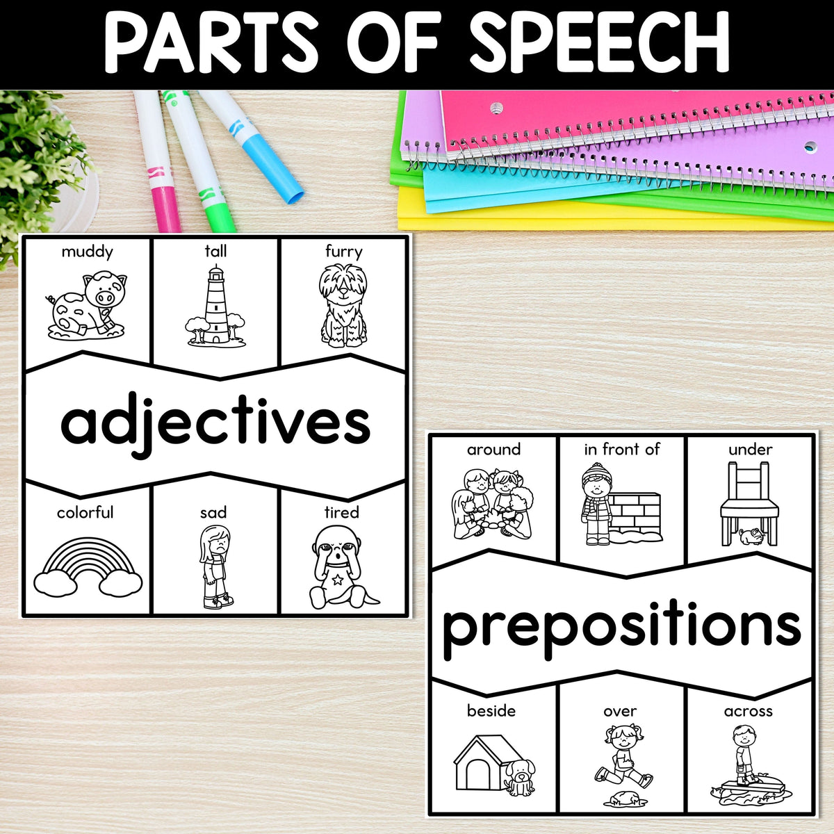Parts of Speech Puzzles: Verbs, Nouns, Adjectives, Prepositions – My ...