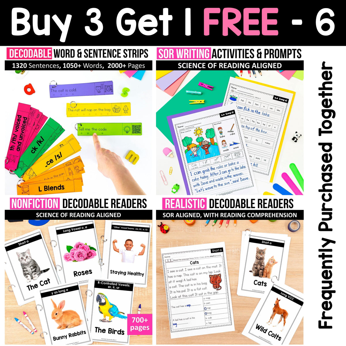 Buy3Get1 FREE B6 - Nonfiction Decodable Passages, Writing Activities ...