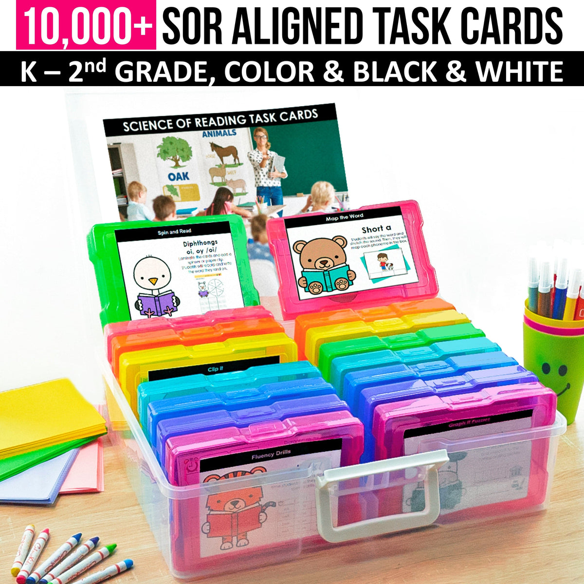 30,000+ SOR Phonics Task Cards Bundle – My Nerdy Teacher