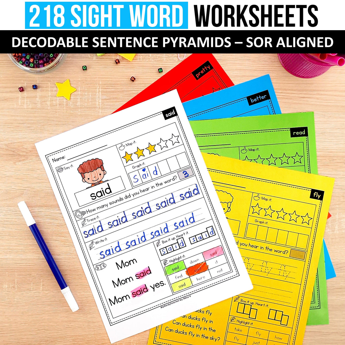 Decodable Sight Word MEGA BUNDLE (Editable) - Science of Reading Align ...