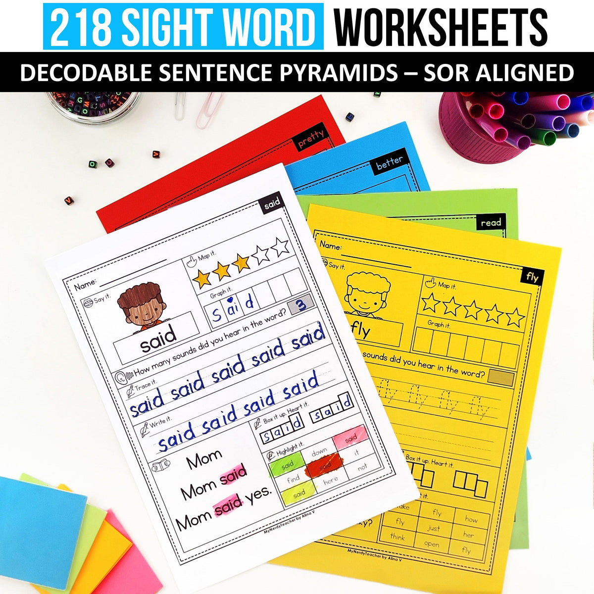 Decodable Sight Word MEGA BUNDLE (Editable) - Science of Reading Align ...