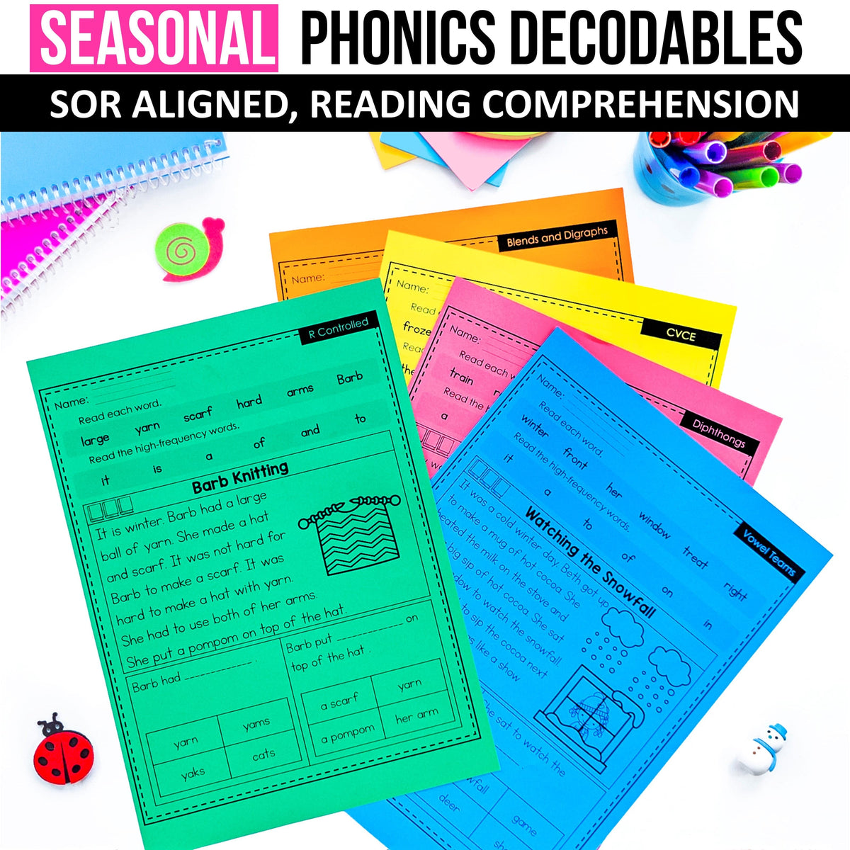 Seasonal Science of Reading Comprehension Passages (EDITABLE) MEGA BUN ...