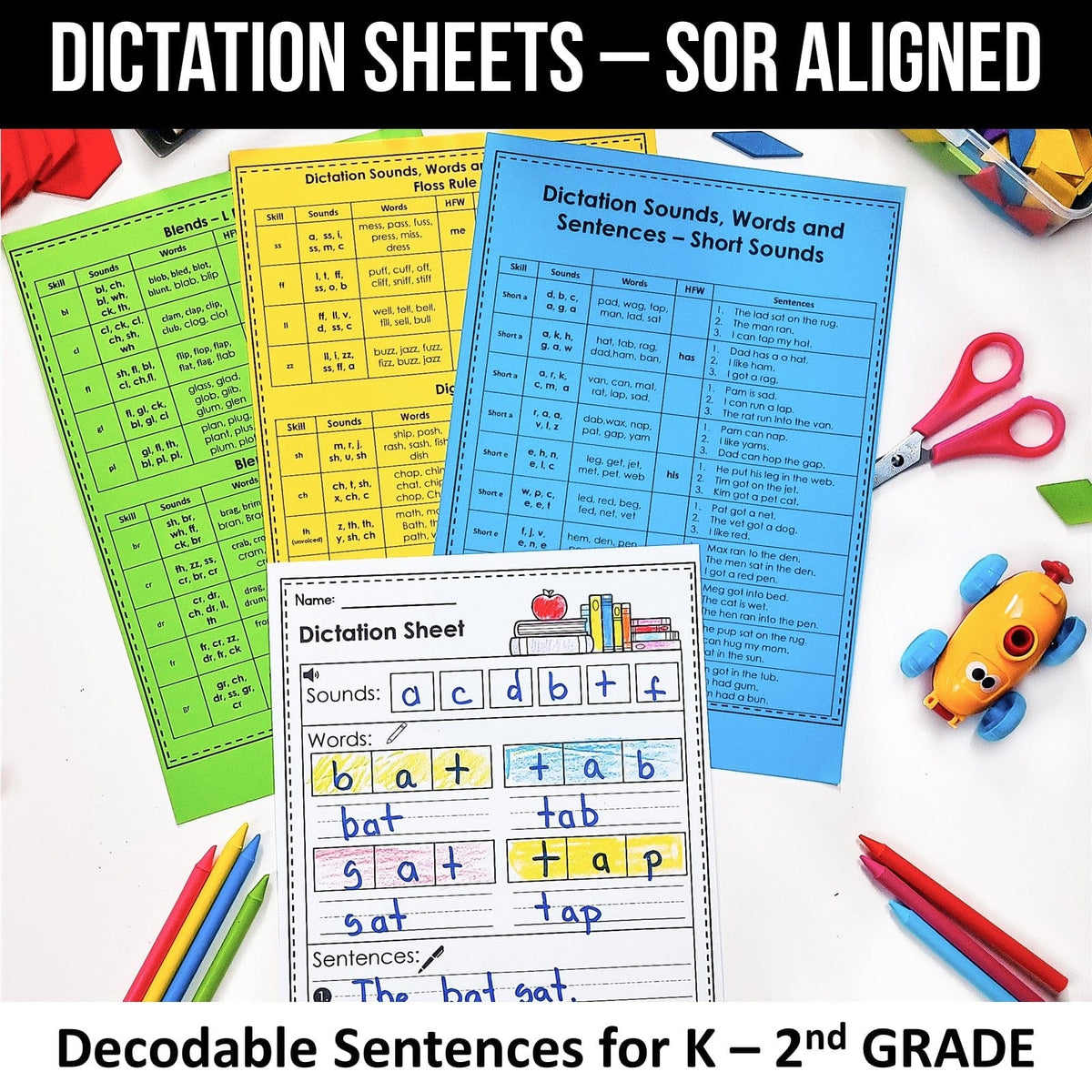 Buy3Get1 FREE B3 - Dictation Practice, Decodable Passages + Word Work ...