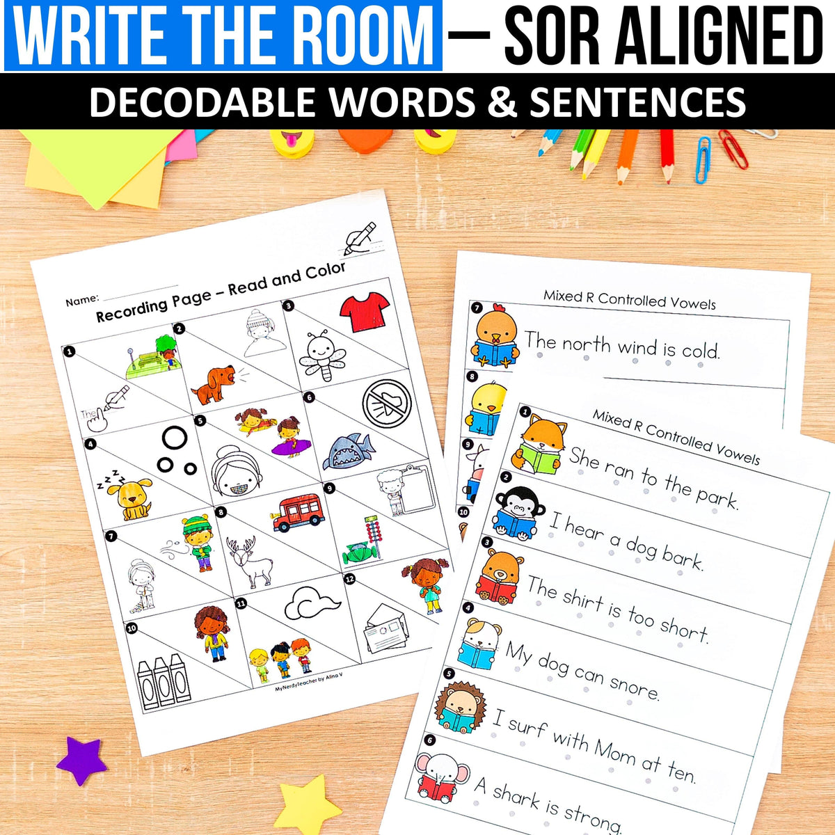 Write the Room Words and Sentences MEGA BUNDLE - SOR Aligned - K - 2nd ...