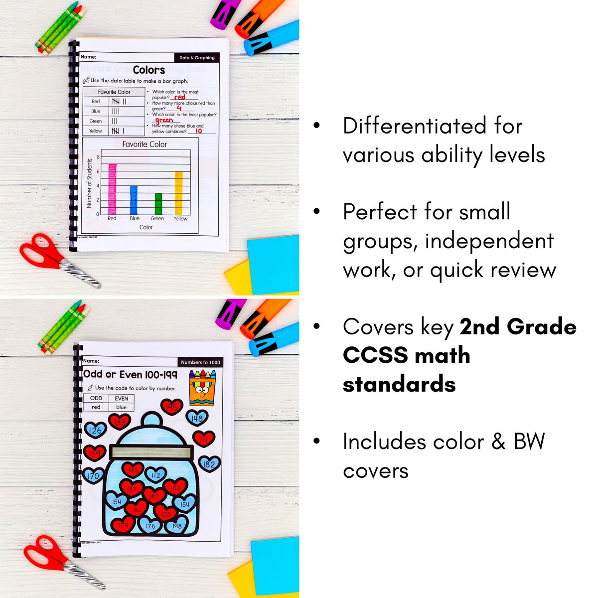 2nd Grade Math Worksheets MEGA BUNDLE – My Nerdy Teacher