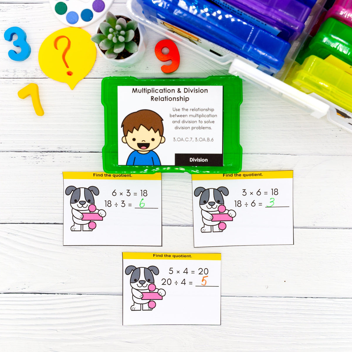 Division - 3rd Grade Math Task Cards - CCSS Aligned – My Nerdy Teacher