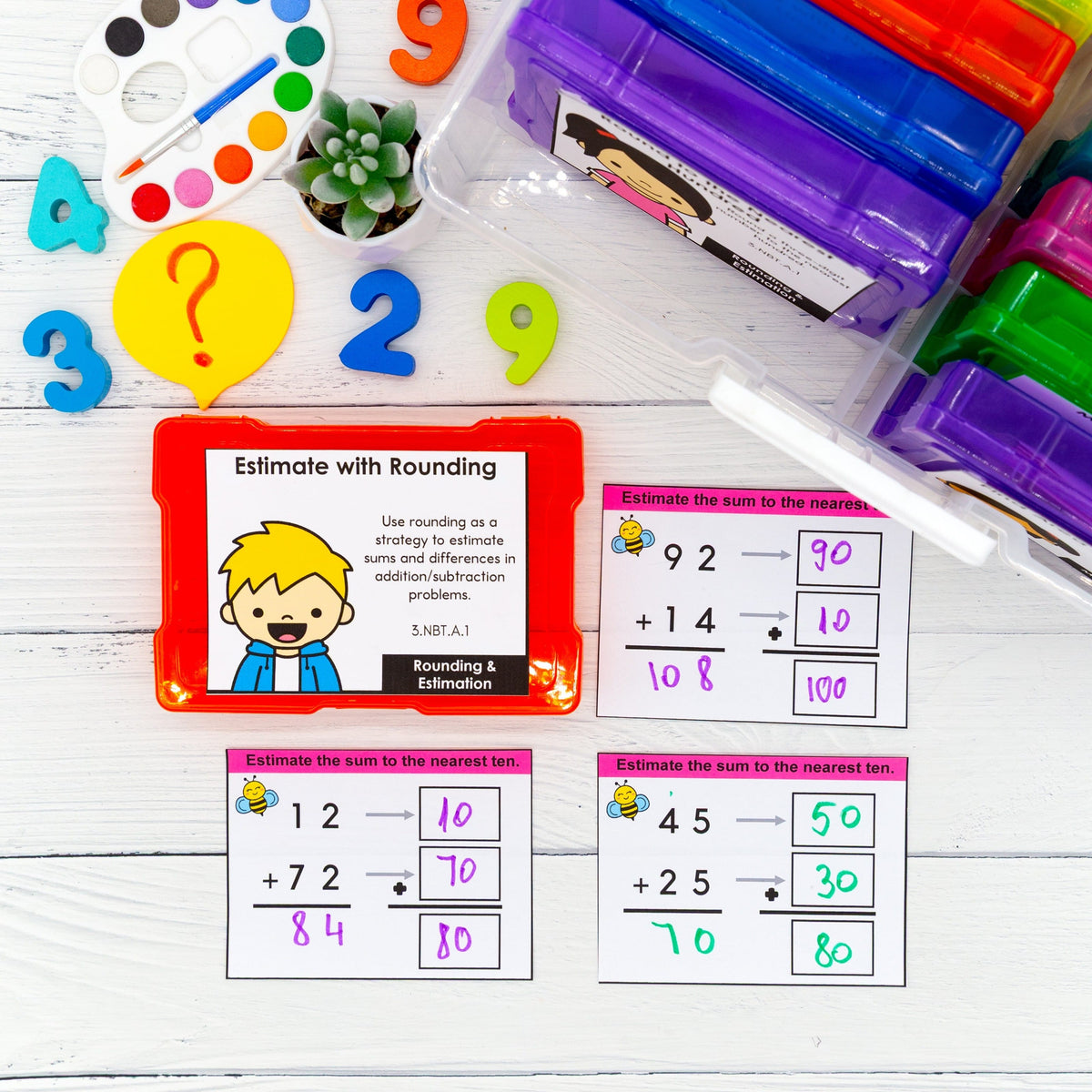 Rounding & Estimation - 3rd Grade Math Task Cards - CCSS Aligned – My ...