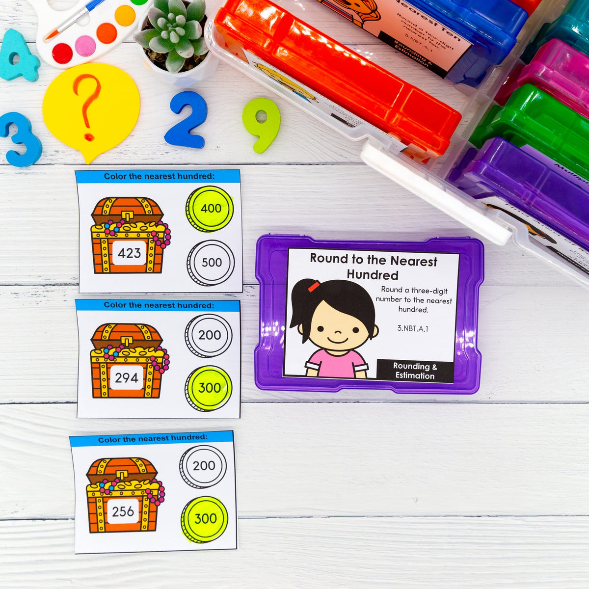 Rounding & Estimation - 3rd Grade Math Task Cards - CCSS Aligned – My ...