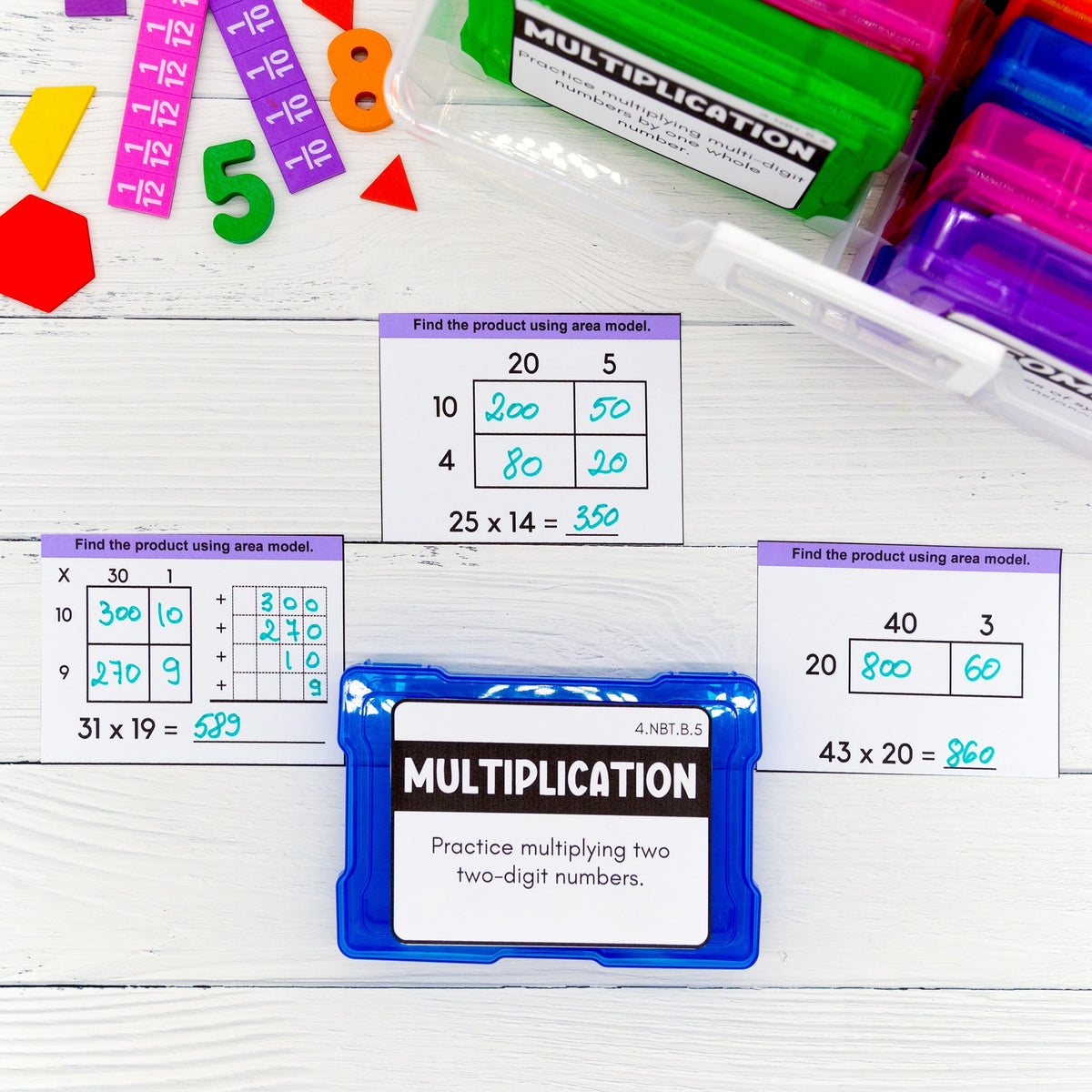 Multiplication - 4th Grade Math Task Cards - CCSS Aligned – My Nerdy ...
