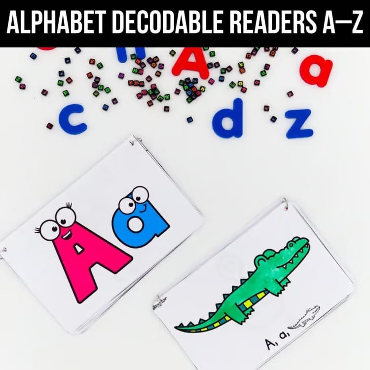 Alphabet Decodable Readers A–Z | Letter Sound Hunt and Read-Aloud Mini ...