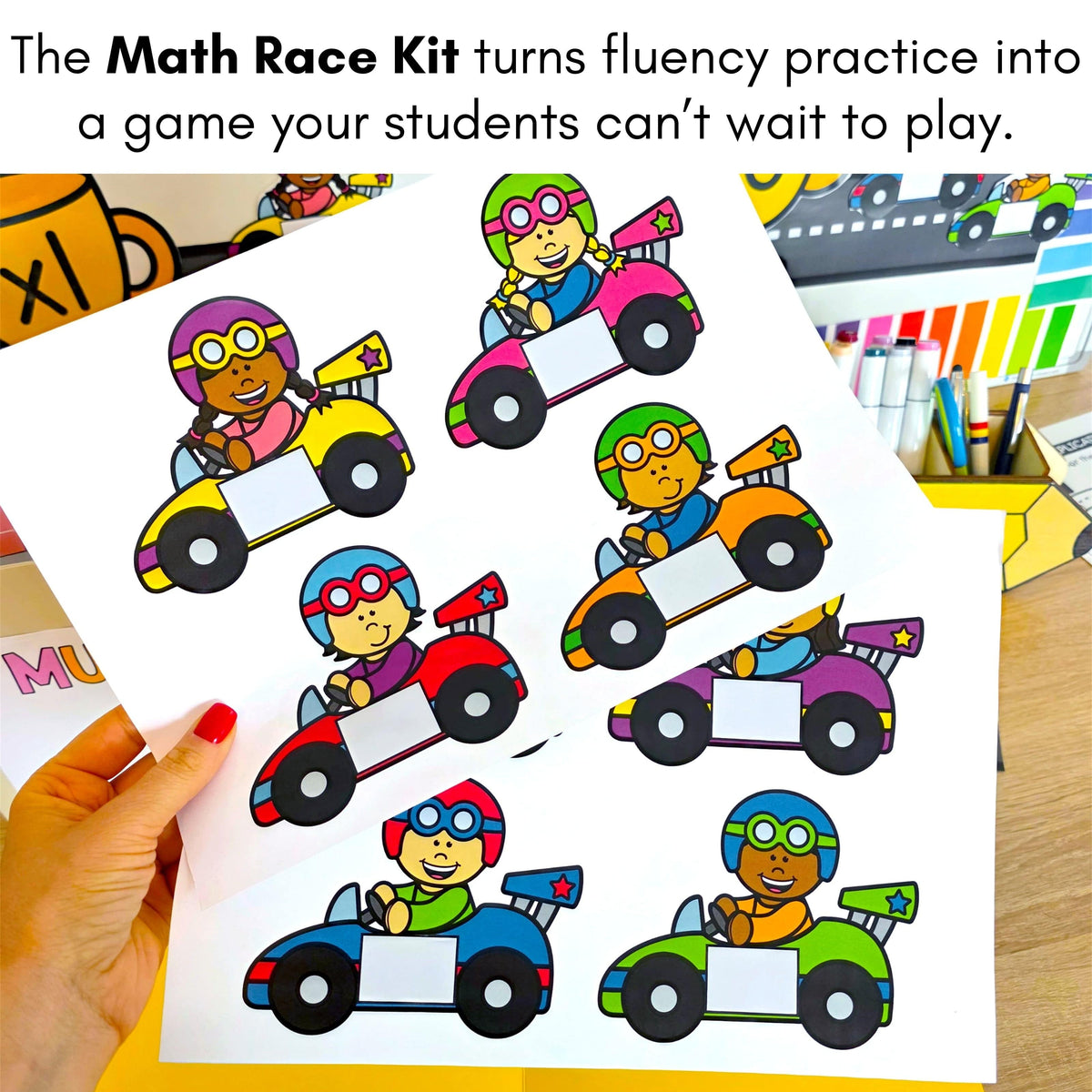 Math Fluency Race Kit – Addition, Subtraction, Multiplication, Divisio ...
