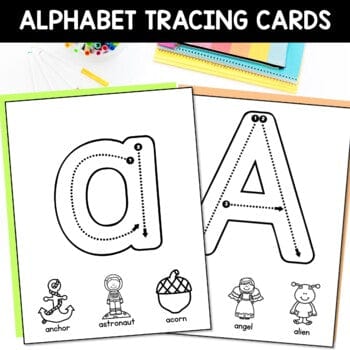 Letter Tracing Cards - Beginning Sounds Alphabet Practice – My Nerdy ...