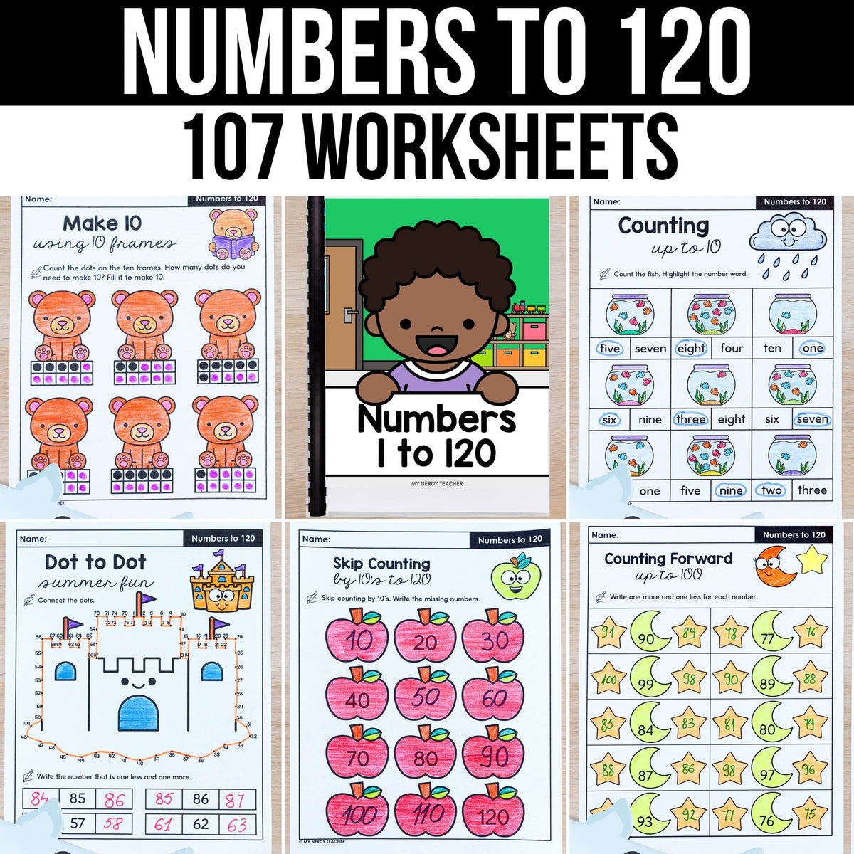 1st Grade Math Worksheets MEGA BUNDLE – My Nerdy Teacher