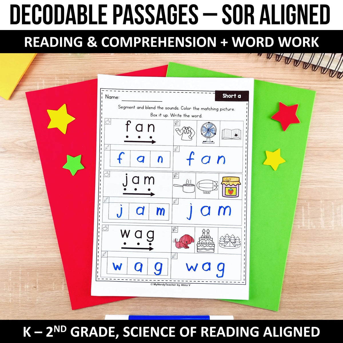 Science of Reading Decodable Passages + Word Work MEGA BUNDLE - K to 2 ...