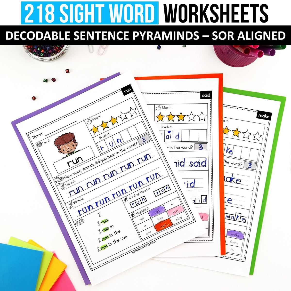 Decodable Sight Word MEGA BUNDLE (Editable) - Science of Reading Align ...