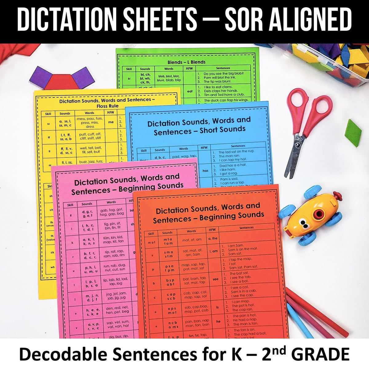 Dictation Sentences Mega Bundle - Science of Reading Aligned - K to 2n ...