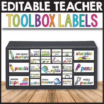 Teacher Toolbox Labels Editable - INSTANT DOWNLOAD – My Nerdy Teacher