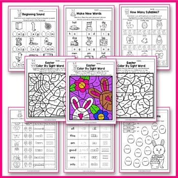 Easter Activities For Kindergarten Literacy - Easter Worksheets Kinder ...