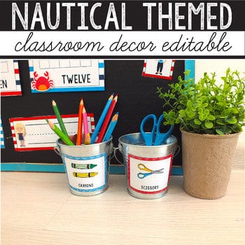 Nautical Theme MEGA BUNDLE Nautical Classroom – My Nerdy Teacher
