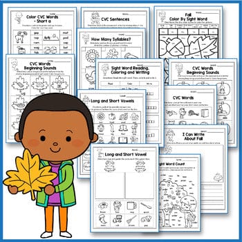Fall Activities For Kindergarten Literacy No Prep – My Nerdy Teacher