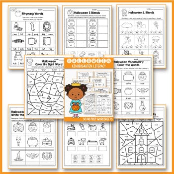 Halloween Activities For Kindergarten Literacy No Prep – My Nerdy Teacher