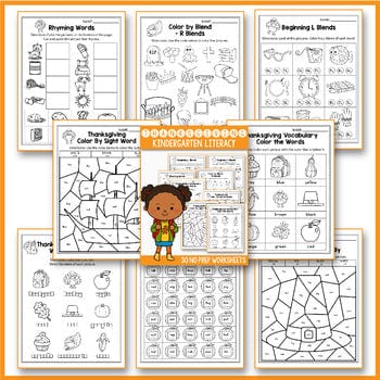 Thanksgiving Activities For Kindergarten Literacy No Prep – My Nerdy ...
