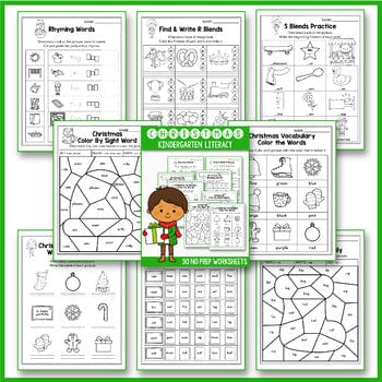 Christmas Activities For Kindergarten Literacy No Prep – My Nerdy Teacher