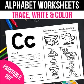 Alphabet Tracing Worksheets Beginning Sounds Worksheet Coloring Pages ...