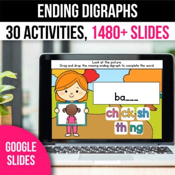 Ending Digraphs Activities Phonics Classroom Literacy Centers - Google ...