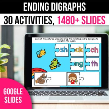 Ending Digraphs Activities Phonics Classroom Literacy Centers - Google ...
