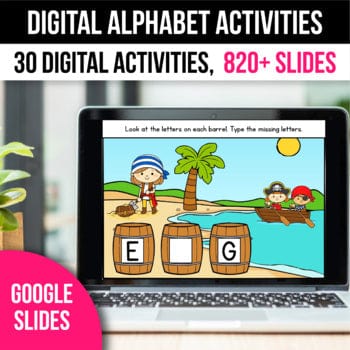 Digital Alphabet Beginning Sounds Digital Game Back to School Activiti ...