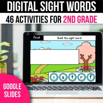 Digital Sight Word Practice Google Slides for 2nd Grade – My Nerdy Teacher