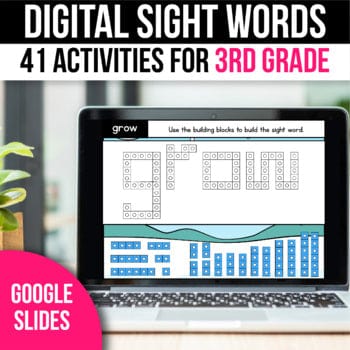 Digital Sight Word Practice Google Slides 3rd Grade – My Nerdy Teacher