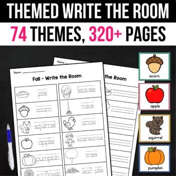 Write the Room Year Long Bundle - 74 Themes – My Nerdy Teacher